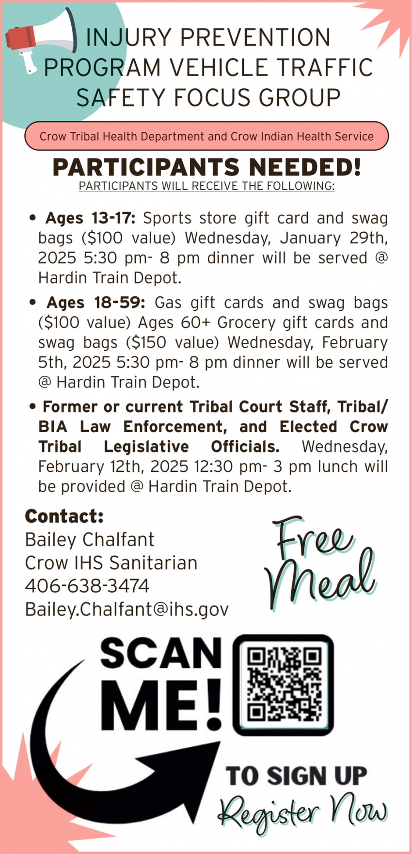 Injury Prevention Program Vehicle Traffic Safety Focus Group, Bailey ...